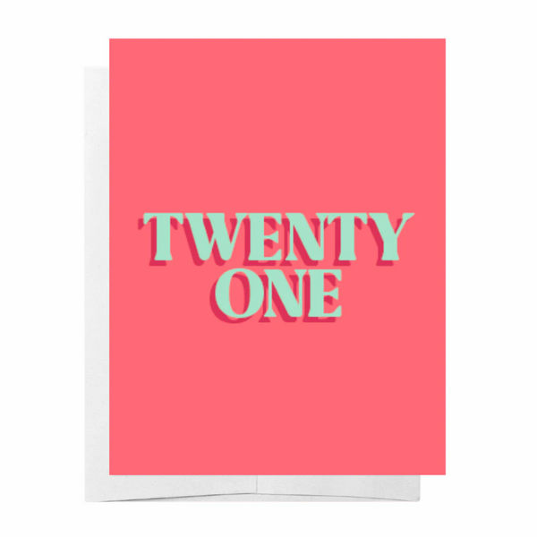Bad on Paper Twenty One Birthday Card – The Urban Studio