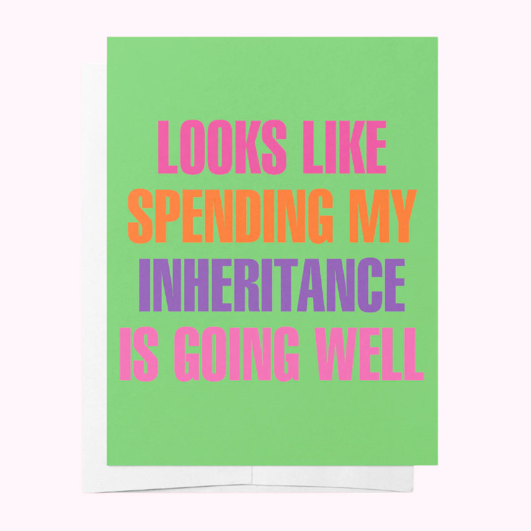 Bad on Paper Spending My Inheritance Card – The Urban Studio