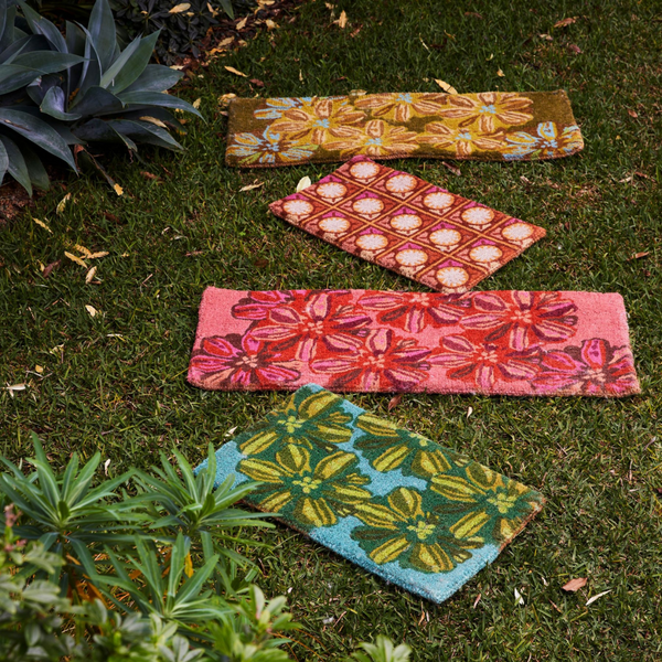 Bonnie and Neil Door Mat - Antique Tile Orange – The Urban Studio