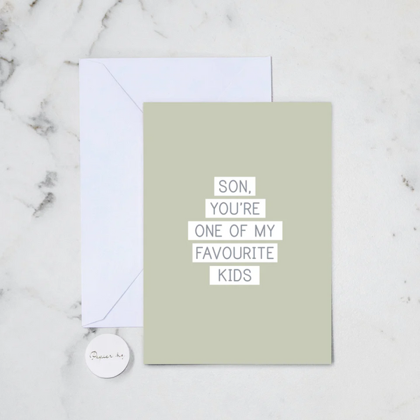 Papier HQ Son Favourite Kid Greeting Card – The Urban Studio