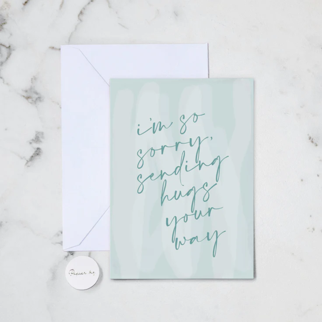 Papier HQ So Sorry Sending Hugs Greeting Card – The Urban Studio