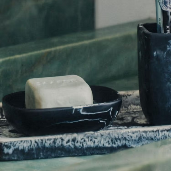 Resin Soap Dish - Ash Black, Saarde – The Urban Studio