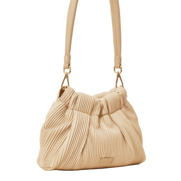 Alexis Shoulder Bag - Biscotti Pleat, Saben – The Urban Studio
