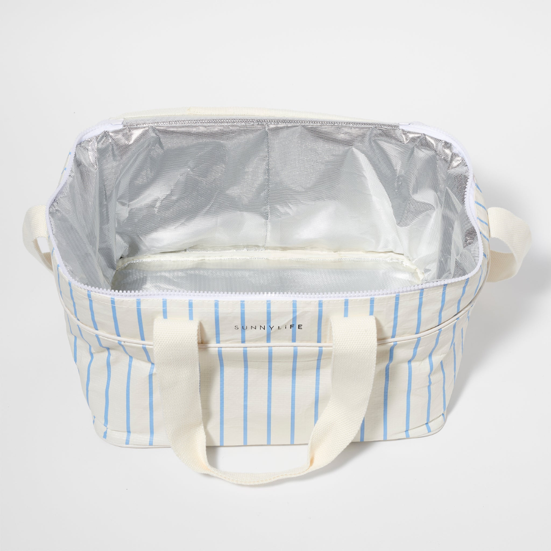 Sunnylife Cooler Bag - Le Weekend Mid Blue-Cream – The Urban Studio